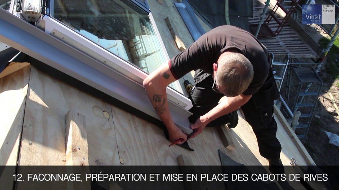 INSTALLATION D'UNE VERRIÈRE VITRAL DOUBLE PENTE A98 - YouTube