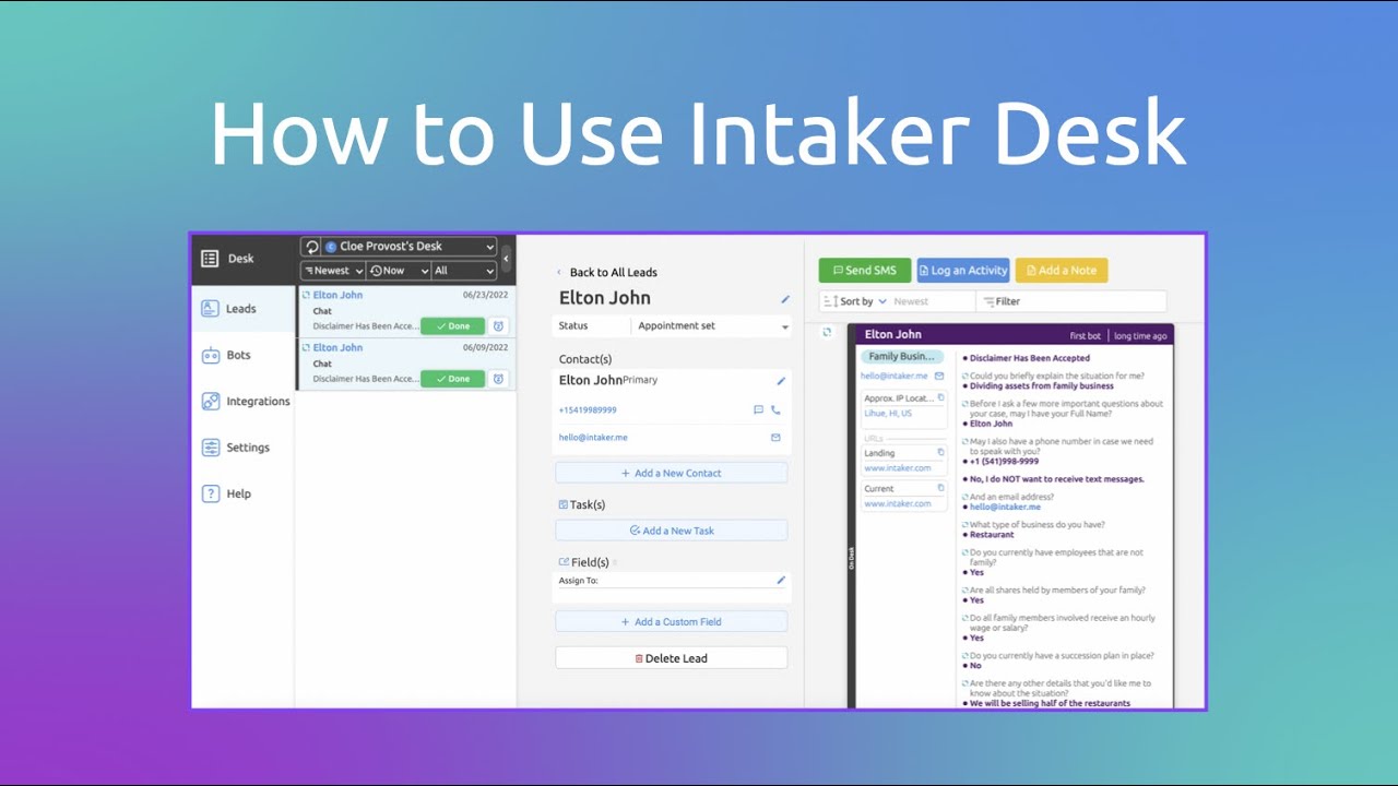 How to Use Intaker Desk - YouTube