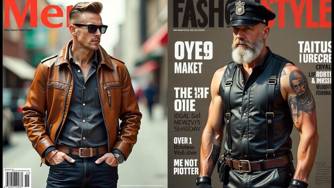 Leather and Style: How Men Create Spectacular Looks. - YouTube