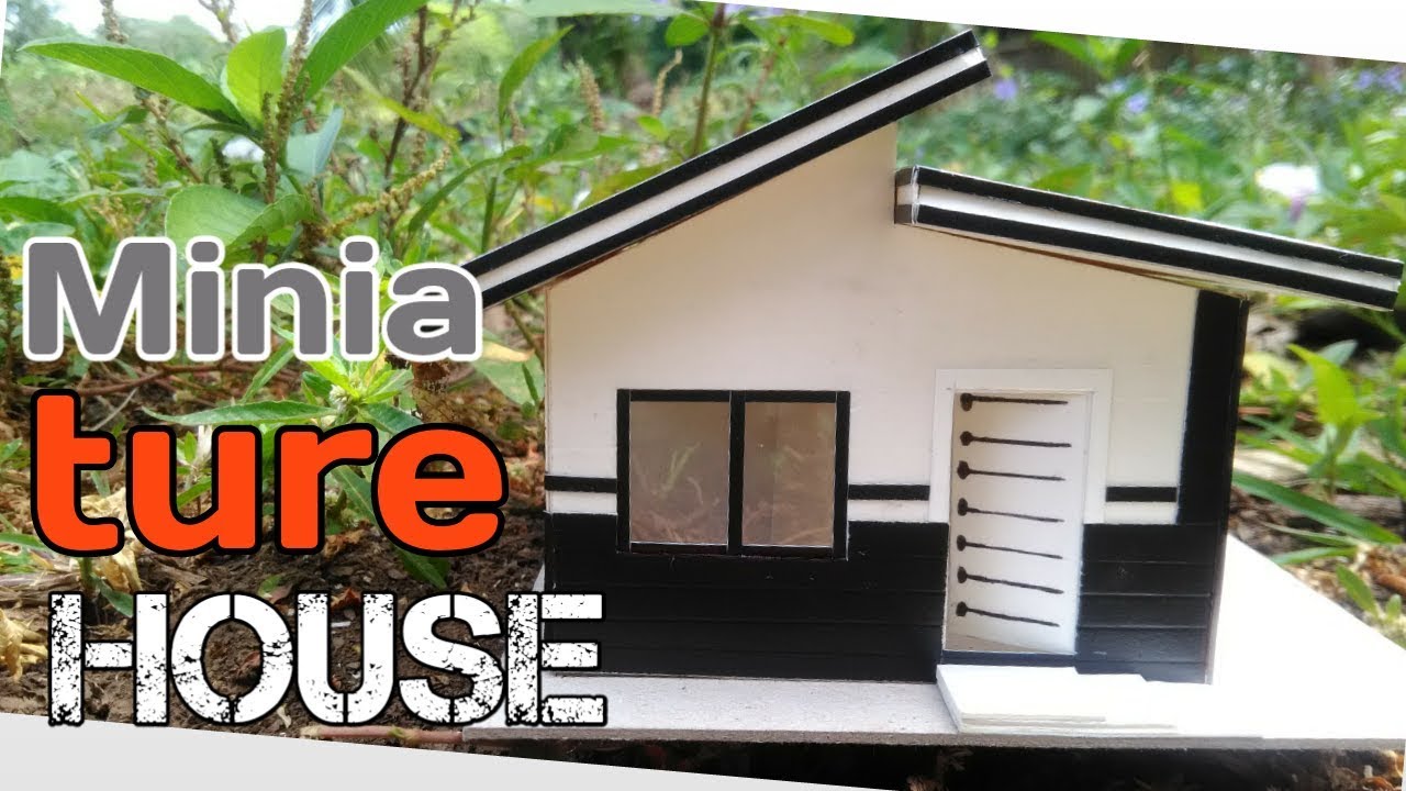 Miniature house using colored folder / How to make a mini house / small ...