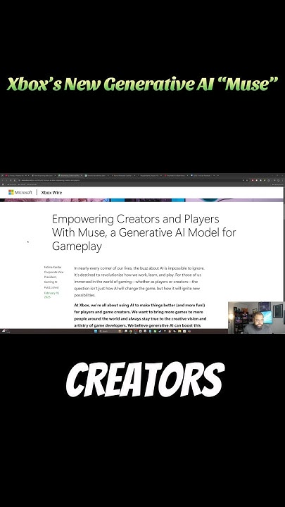 My thoughts on AI in Gaming and Xbox’s “Muse” #gaming #xbox #ai - YouTube