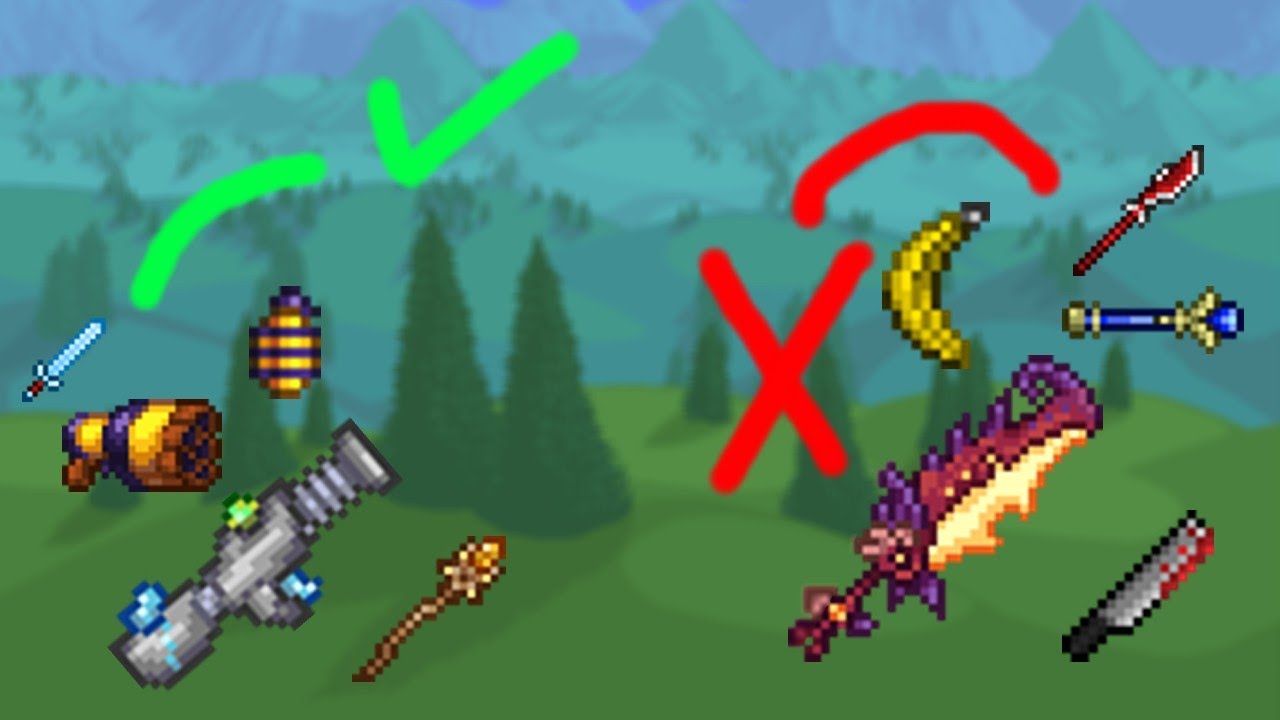 Every Terraria Weapons that Work in No Immunity Frames - YouTube