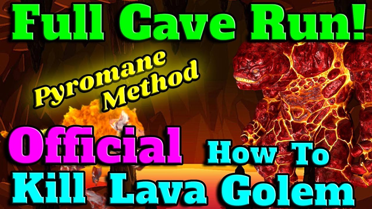 Destroy Lava Golem With Pyro | Our Full Cave Run | Official Network - YouTube