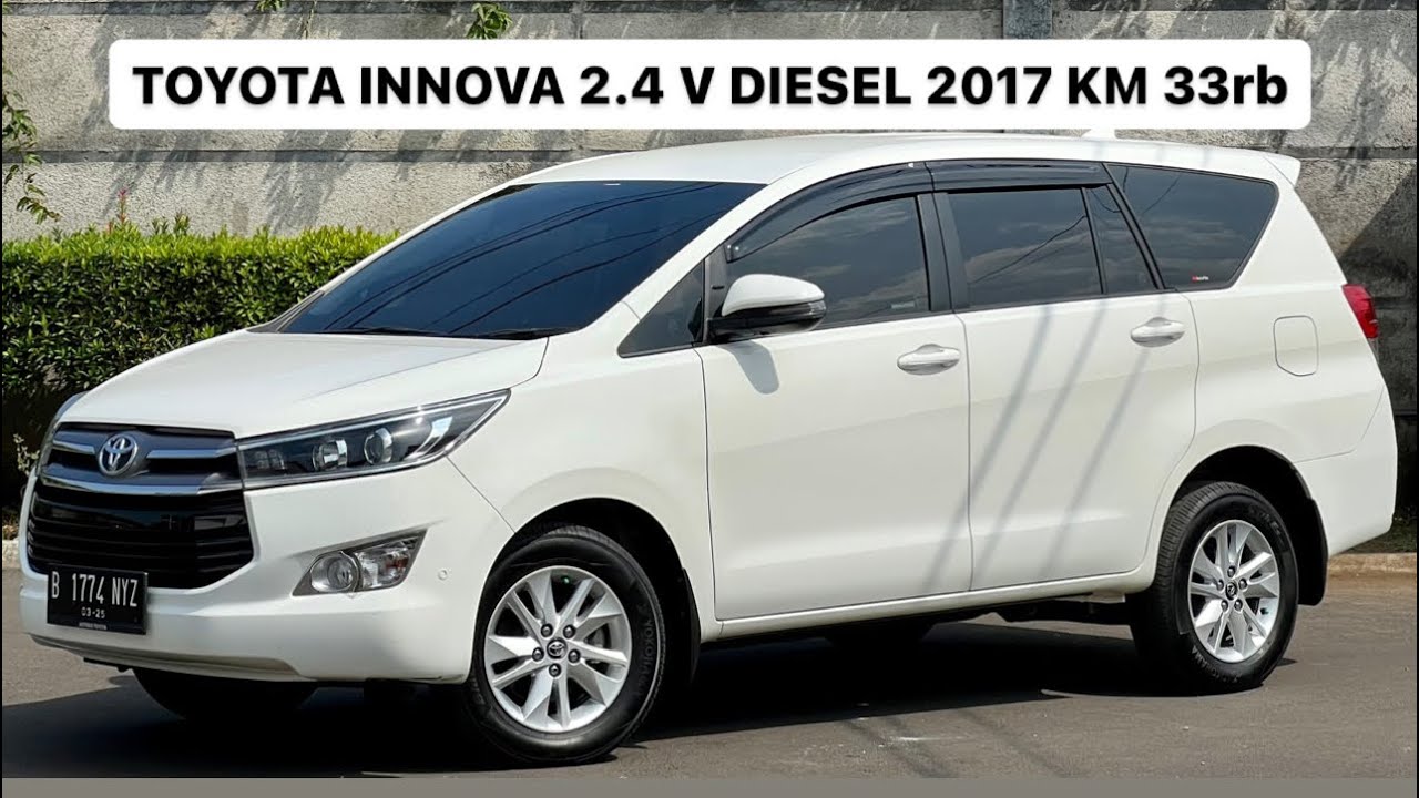 MASUK STOCK (TOYOTA INNOVA 2.4 V DIESEL 2017 KM 33rb) - YouTube
