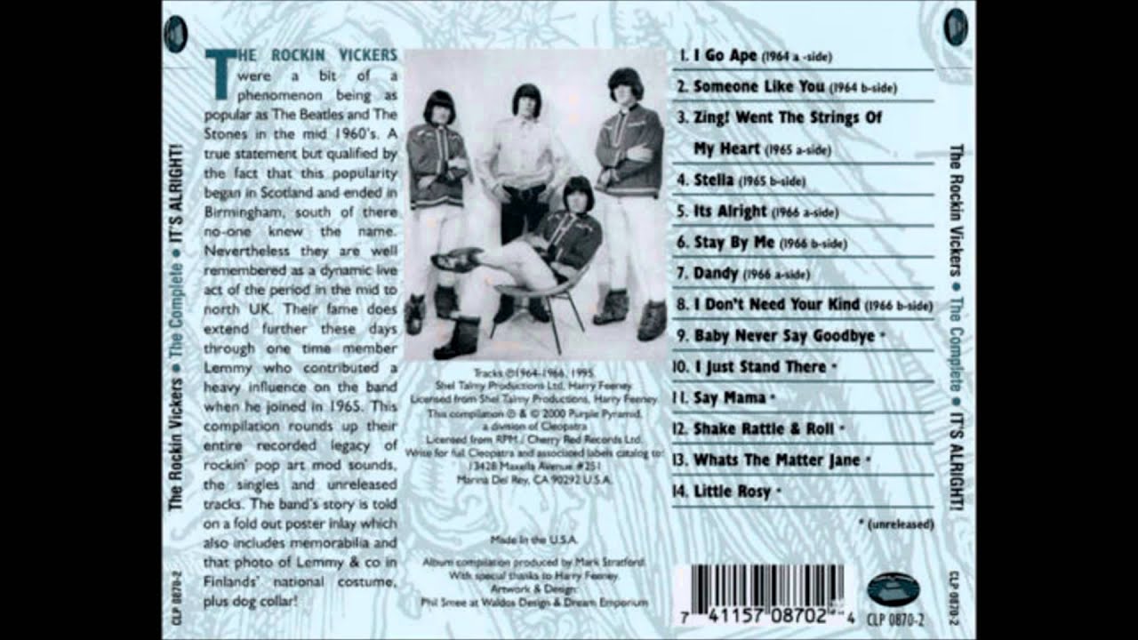 The Rockin' Vickers-Dandy - YouTube