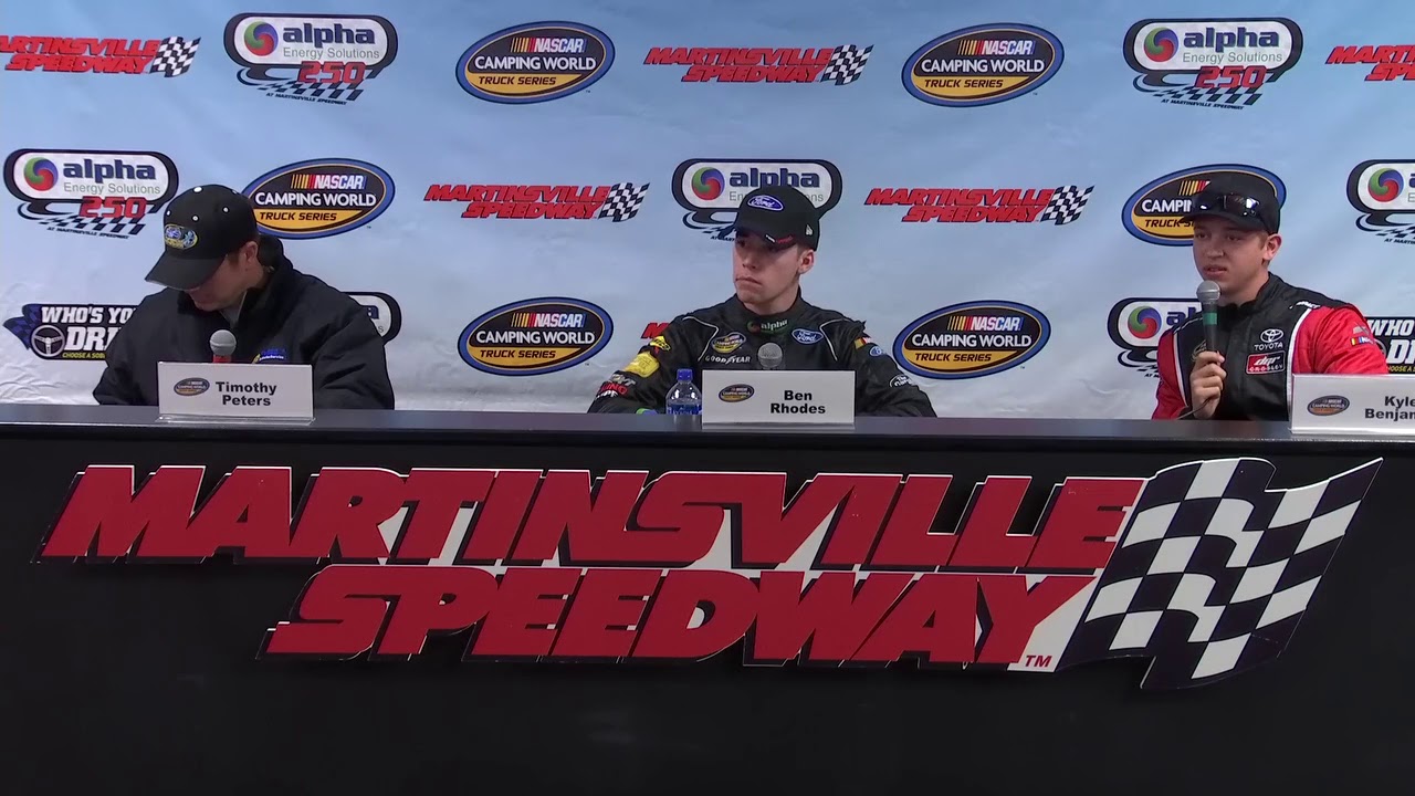 NASCAR 2018 S07E506 Press Conference NCWTS Pre Race Kyle Benjamin ...