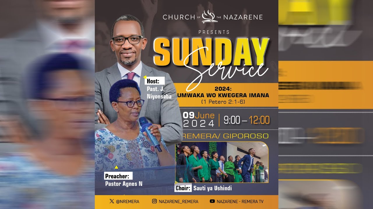 🔴LIVE // SUNDAY SERVICE // PASTOR NIYONSABA JACQUES & PASTOR AGNES N ...