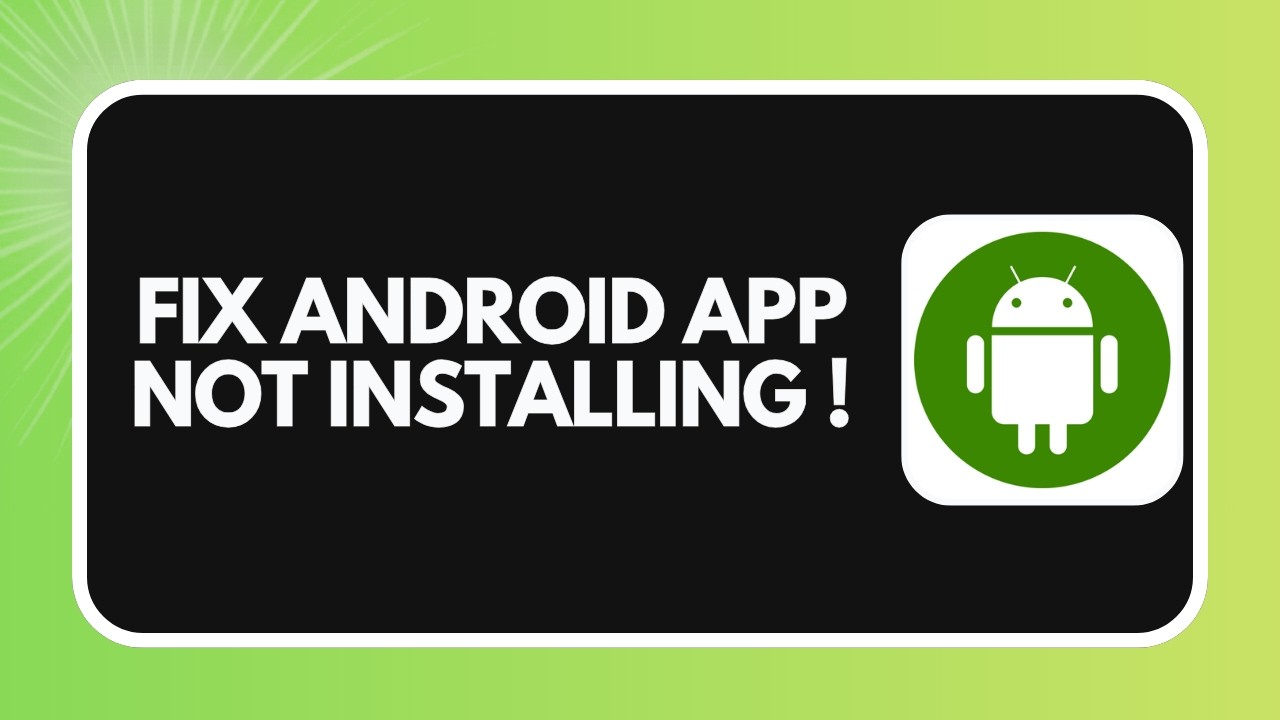 How to Fix Android App Not Installing - YouTube
