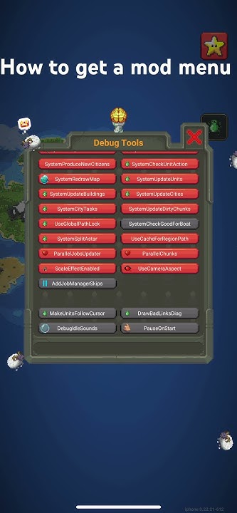 How to get a mod menu in worldbox - YouTube