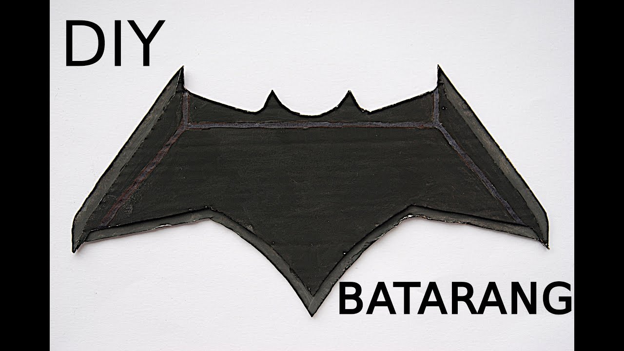 How To Make A BATMAN BATARANG Ben Affleck AT HOME USING CARDBOARD how-to-make-a-batman-batarang-ben-affleck-at-home-using-cardboard