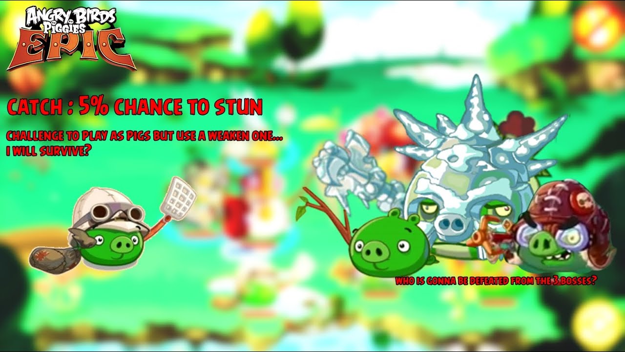 Angry Birds Epic - Defeating a boss / Playing as Bird Catcher weak stun ...