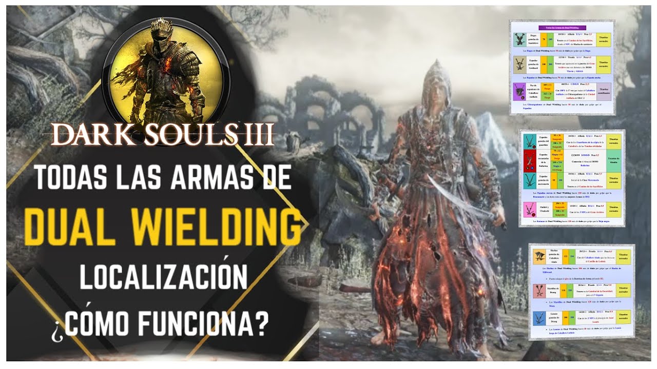 Todas las Armas de DUAL WIELDING en Dark Souls 3 - GUÍA - Localización ...