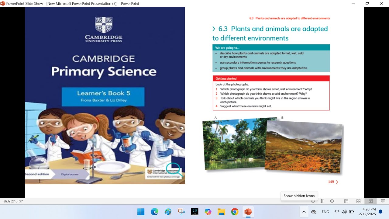 6.3 How Plants and Animals are Adapted to Different Environments ...