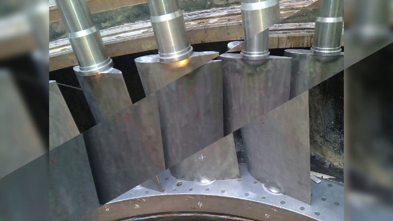 Turbine Guide Vanes Installation - YouTube