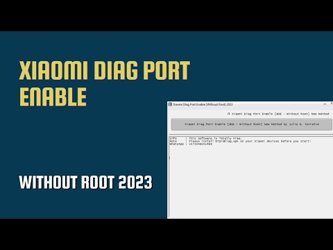Xiaomi Diag Port Enable [Without ROOT] - 2023 - YouTube