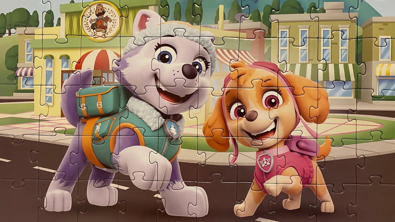 Paw Patrol 🧩🐶 Skye & Everest . Puzzle - YouTube