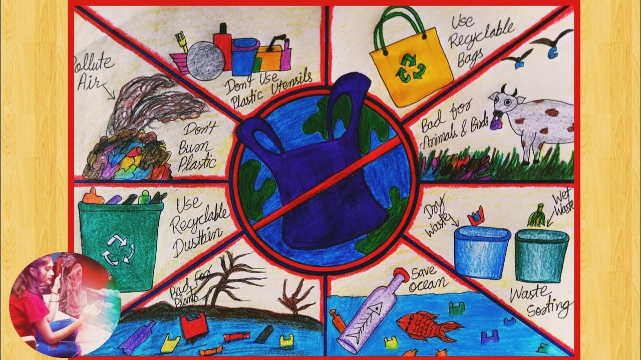How To Draw Stop Plastic Pollution Drawing / Say No To Single Use Of ...