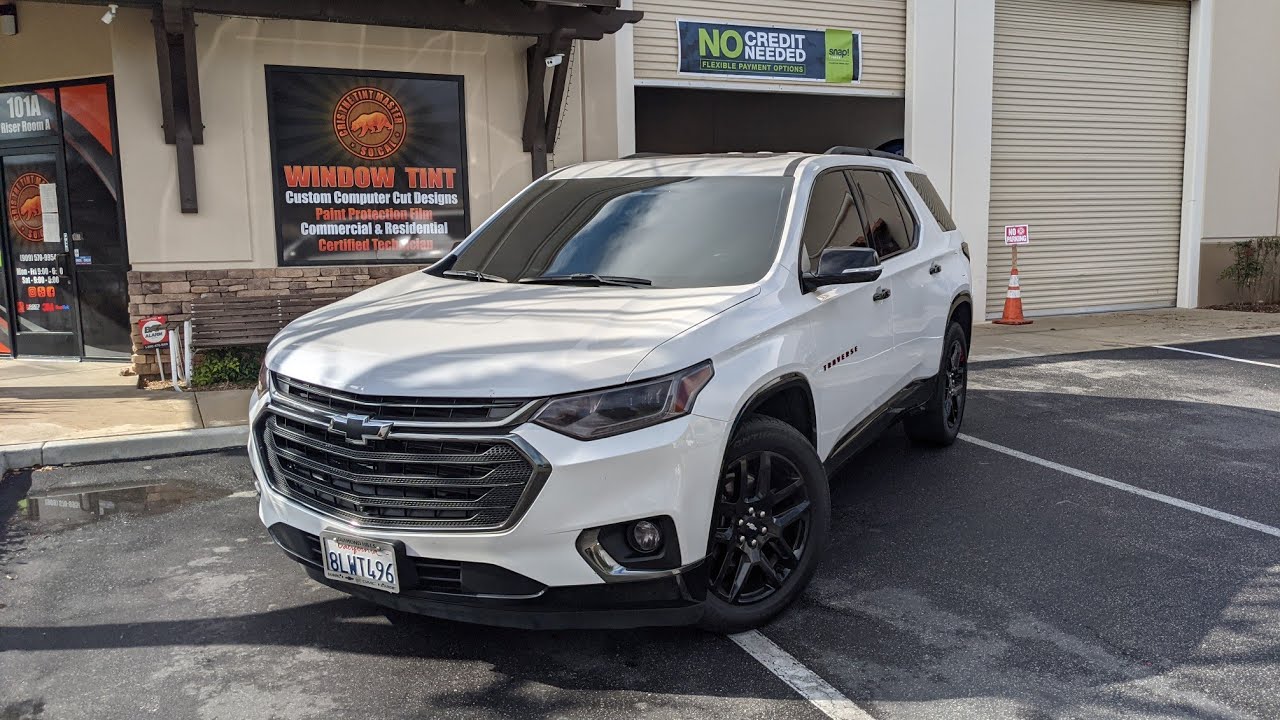 2020 chevy traverse red line window tint taillights and headlights ...