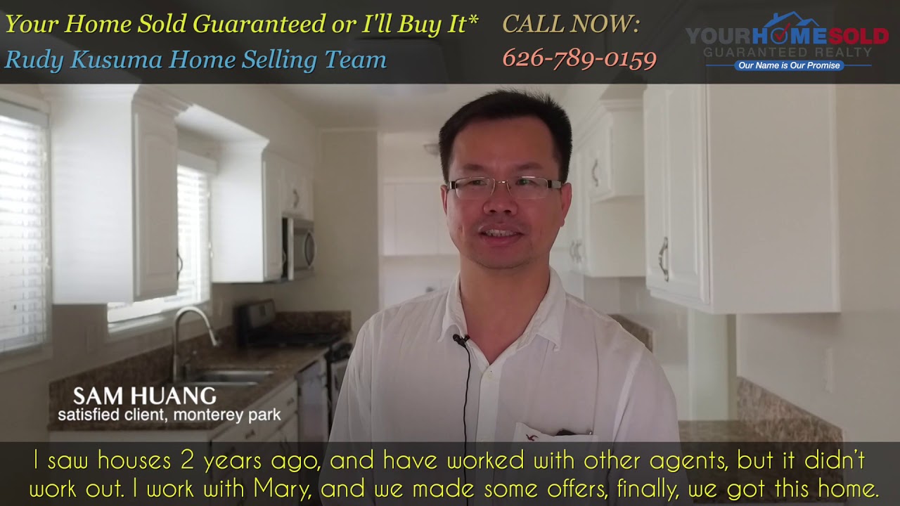 Sam Huang - Satisfied Client of Rudy Kusuma Home Selling Team - YouTube