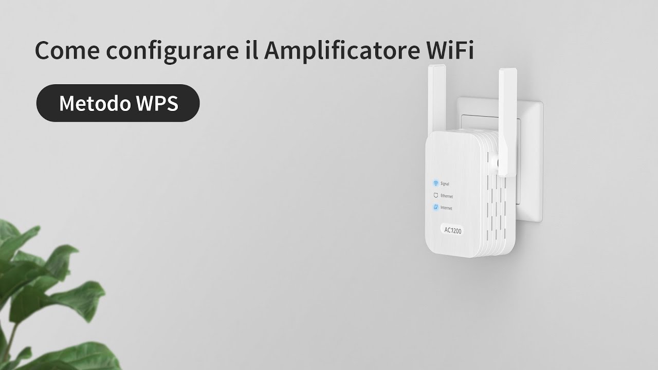 Come configurare il Ripetitore WiFi ioGiant con il metodo WPS - YouTube