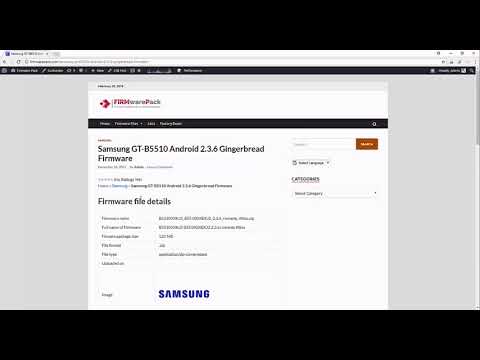 Samsung GT B5510 Android 2 3 6 Gingerbread Firmware