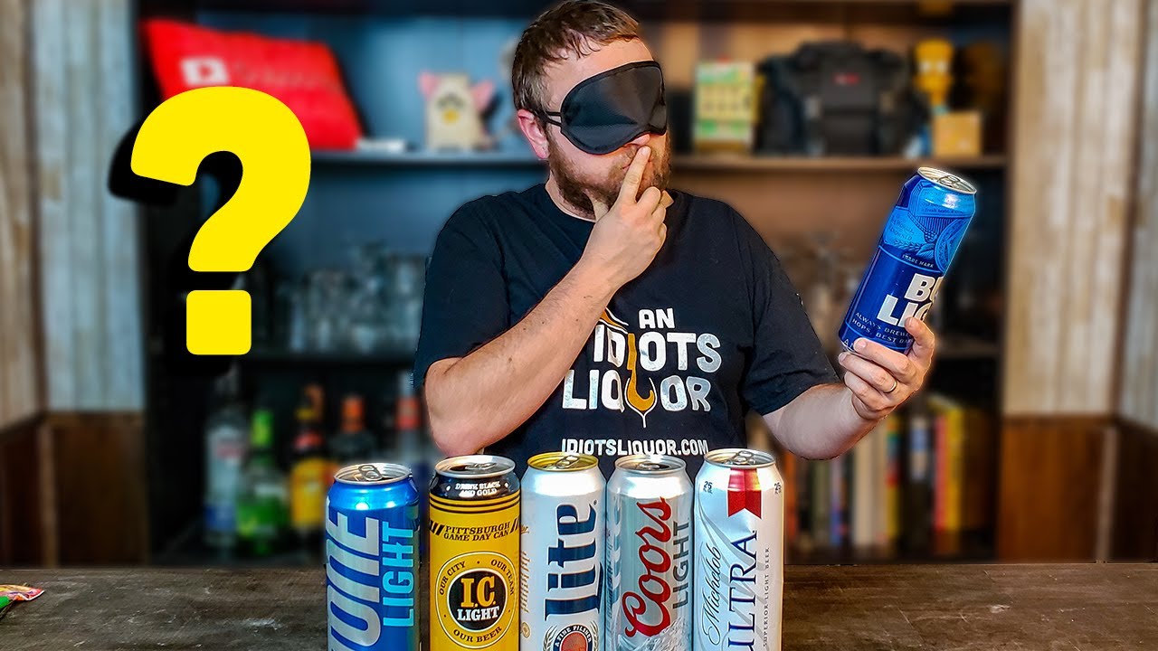 Blindfolded Beer Review - Cheap Light Beer Taste Test. The winner ...