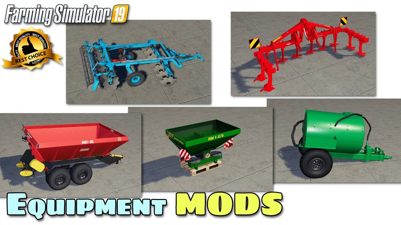FS19 | Equipment Mods (2020-01-26) - review - YouTube