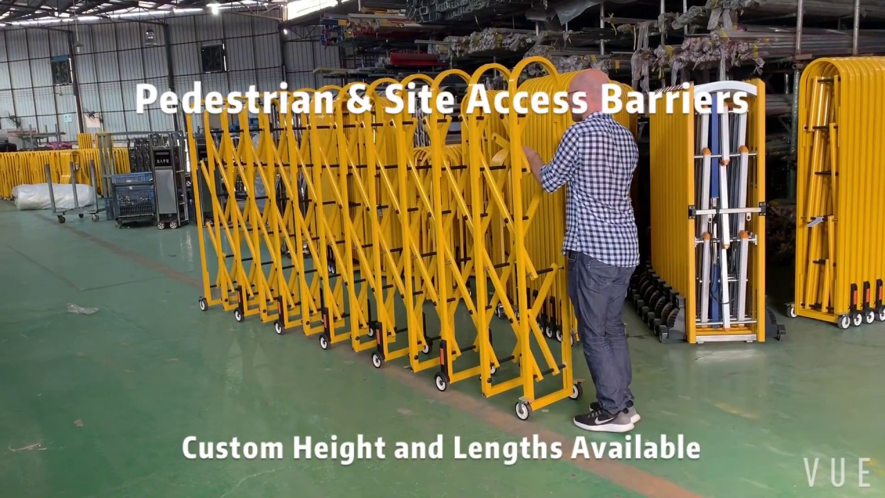 Pedestrian, Crowd Control & Site Access Barriers - YouTube