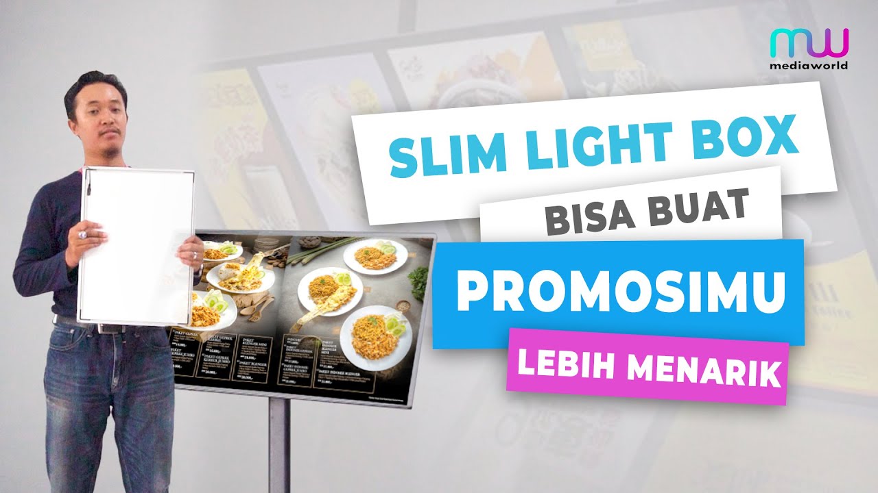 SLIM LIGHT BOX BISA BUAT PROMOSIMU LEBIH MENARIK - YouTube