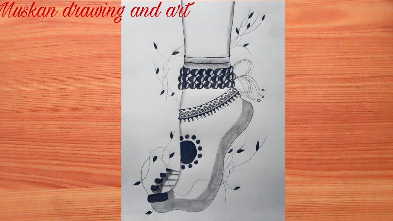 Beautiful kathak dancing drawing|| Muskan drawing and art|| - YouTube