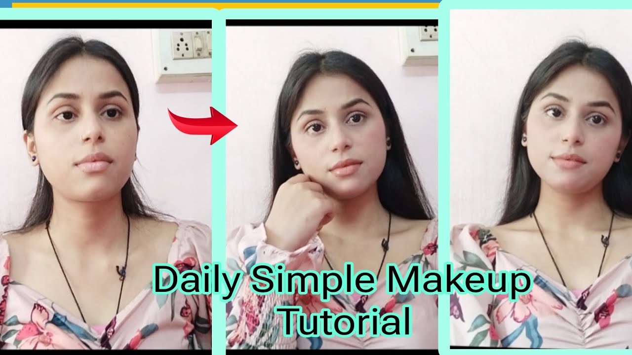 Everyday Makeup Tutorial💄| Using Only 5 Products | Daily Makeup look ...