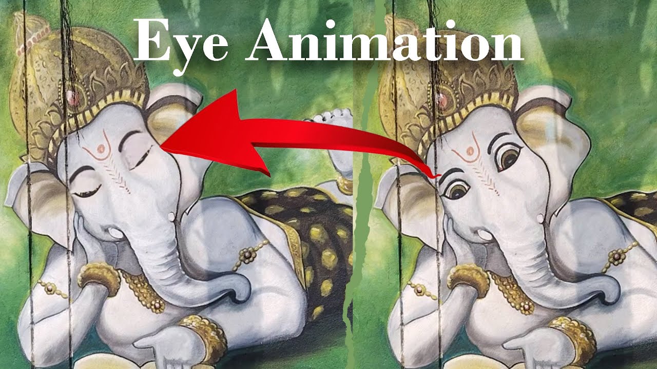 Wall Painting Eye Animation Effect - YouTube