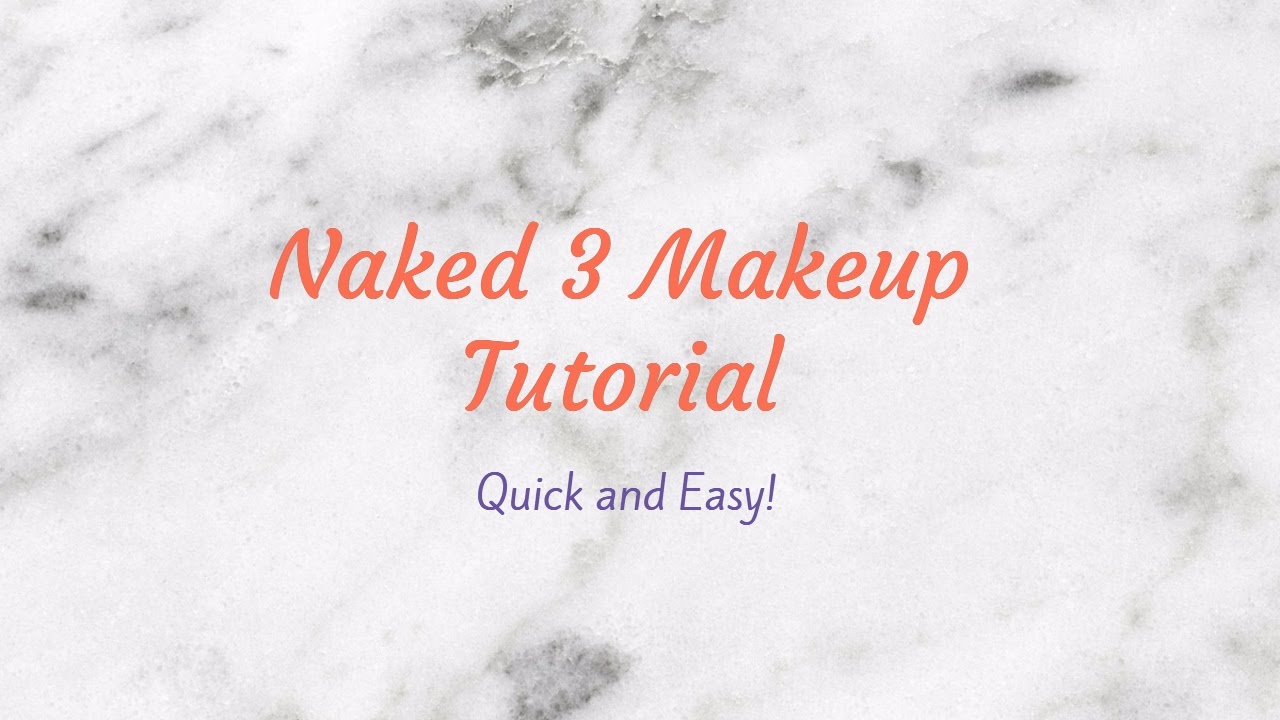 Naked 3 tutorial! - YouTube