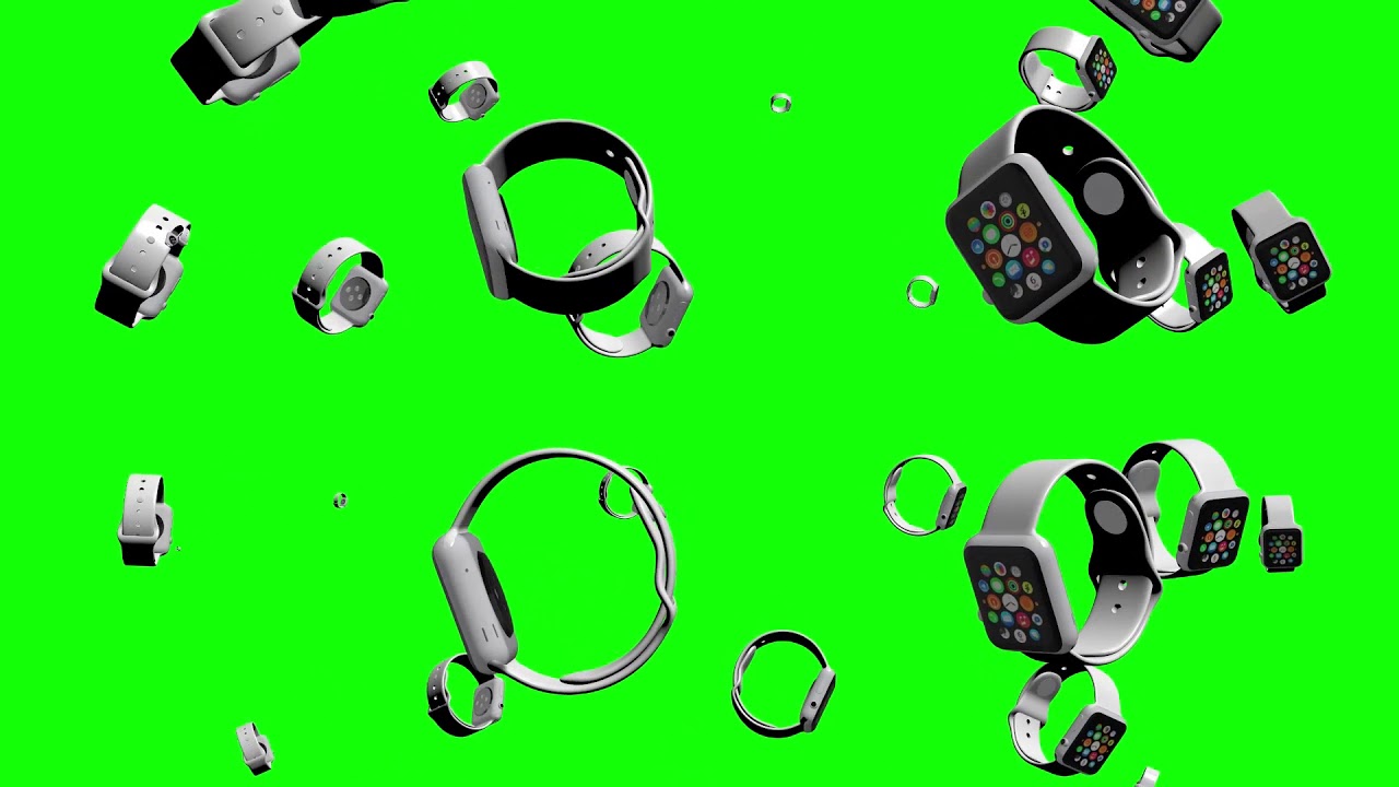 apple watch animation green screen stock footage HD - Download Stock ...