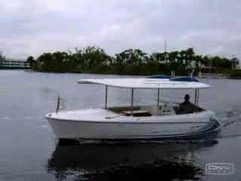 EPower Marine in water demo of Lear Electric Boat - YouTube