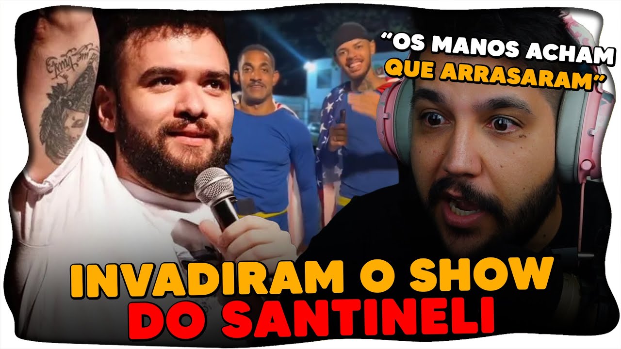 INVADIRAM O SHOW DO TIAGO SANTINELI (Santineli X Gênios Siamêses) - YouTube