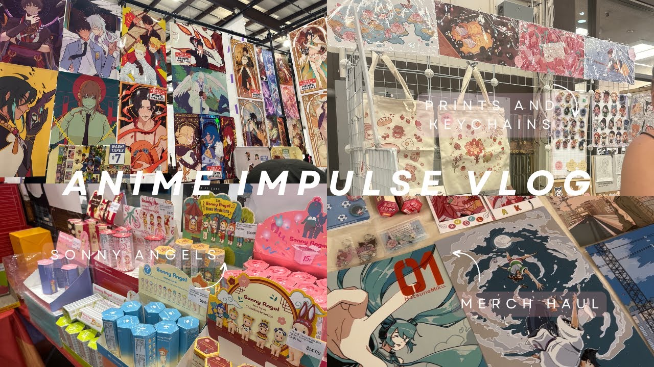 anime convention vlog + haul! | art, merch, and shopping - YouTube