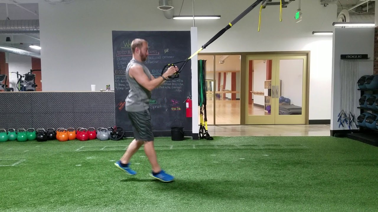 TRX Split Squat Jumps - YouTube