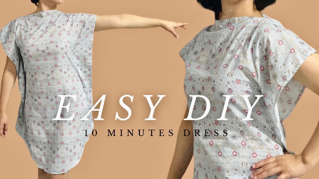 Just 10 Minutes! Easy DIY Dress - YouTube