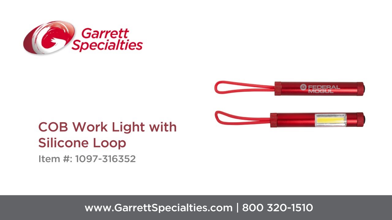 COB Work Light with Silicone Loop - YouTube