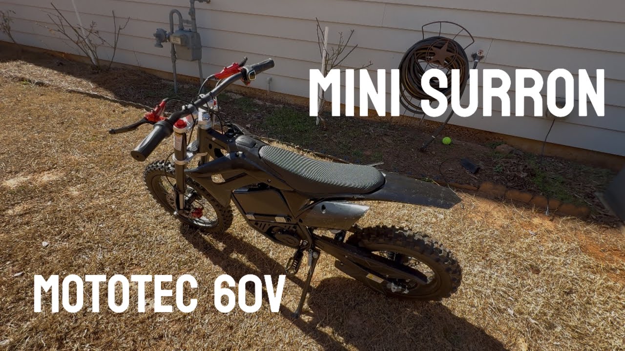 The MOTOTEC 60v 2000W AMAZING Electric dirt bike MINI SURRON - YouTube