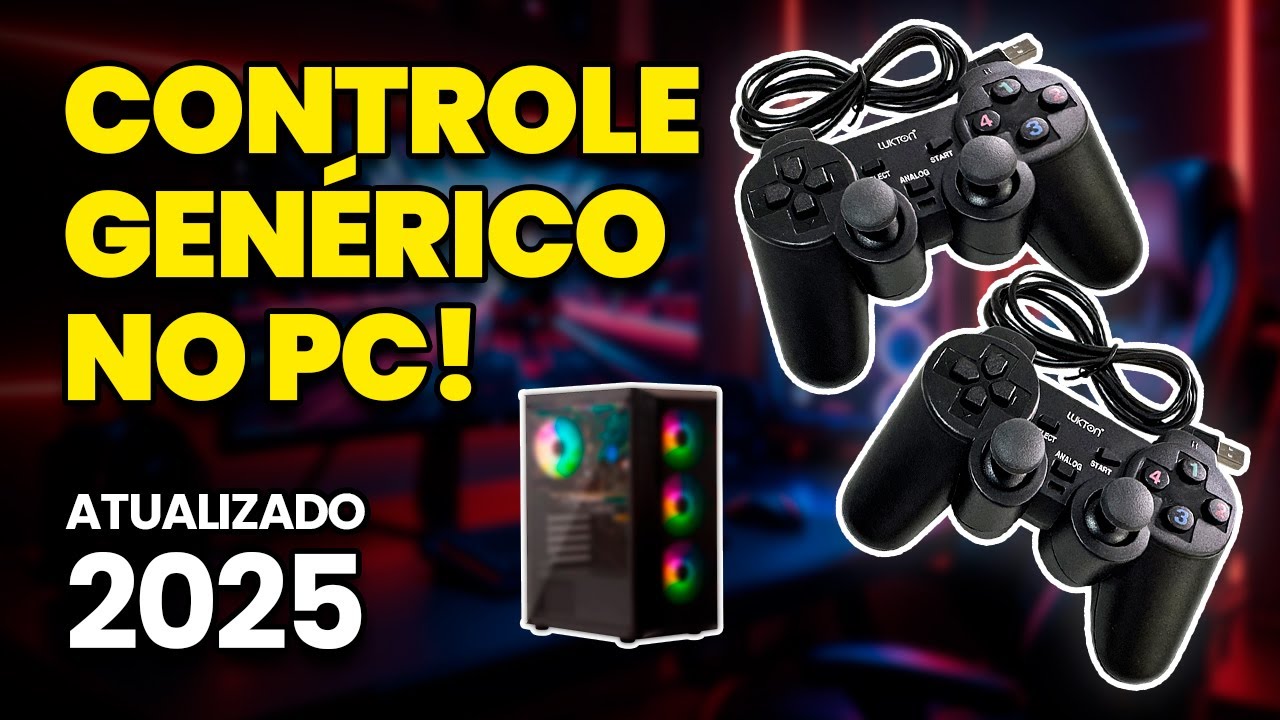 COMO USAR CONTROLE GENÉRICO NO PC - Em qualquer JOGO (MÉTODO 2025 ...