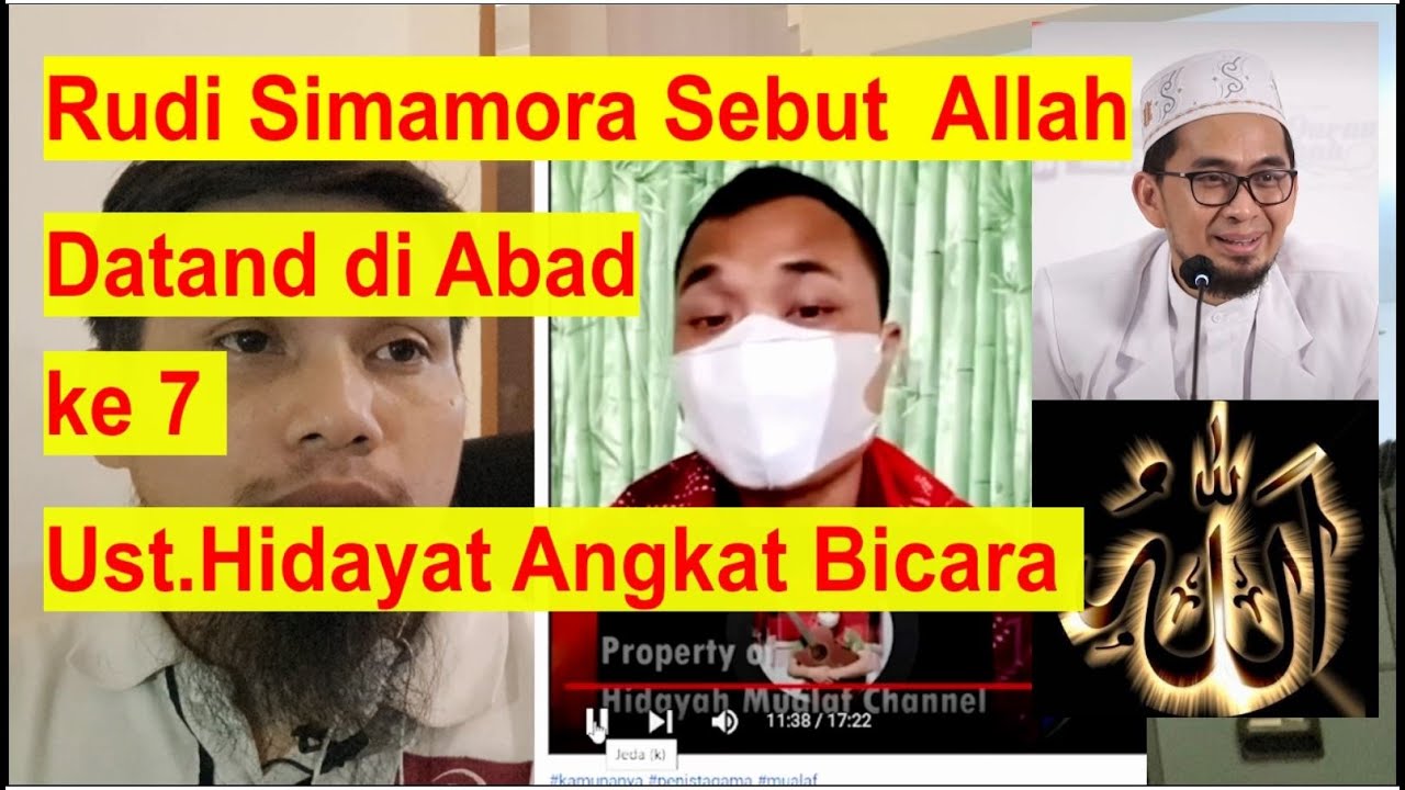 RUDI SIMAMORA SEBUT ALLAH DATANG DI ABAD KE 7, UST ADI HIDAYAT ANGKAT ...