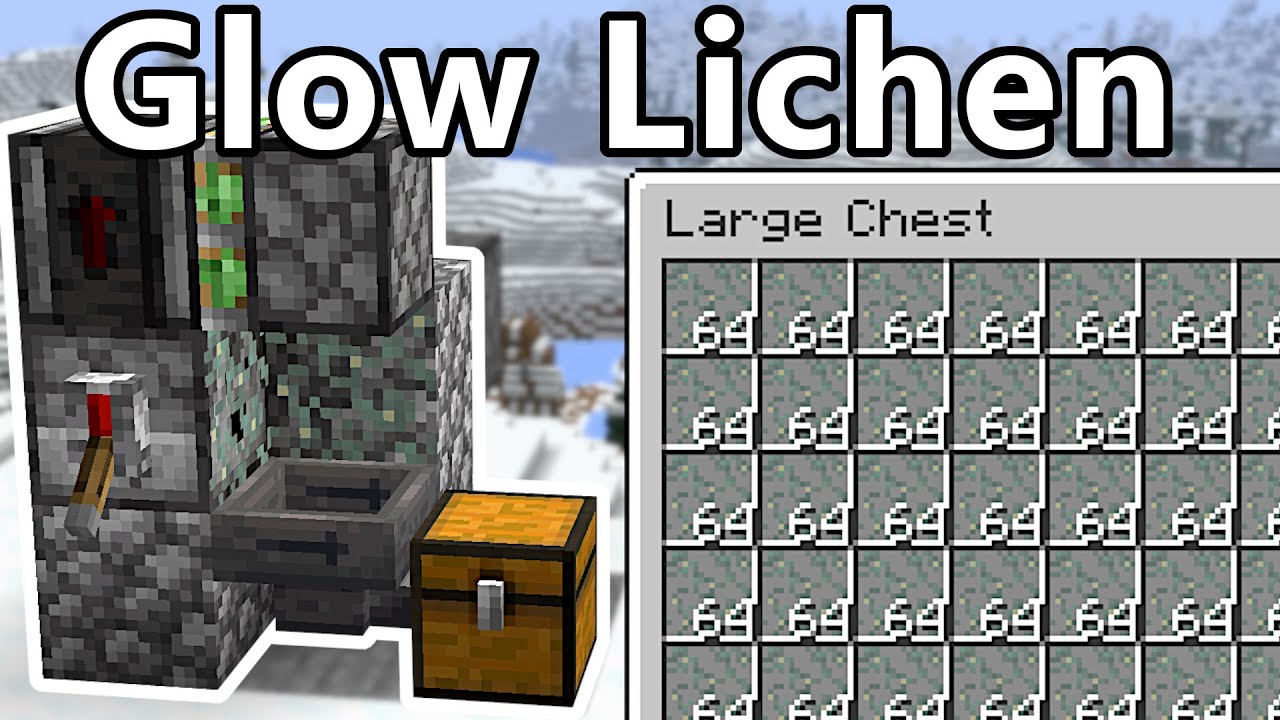 Glow Lichen Farm | Minecraft 1.20+ - YouTube