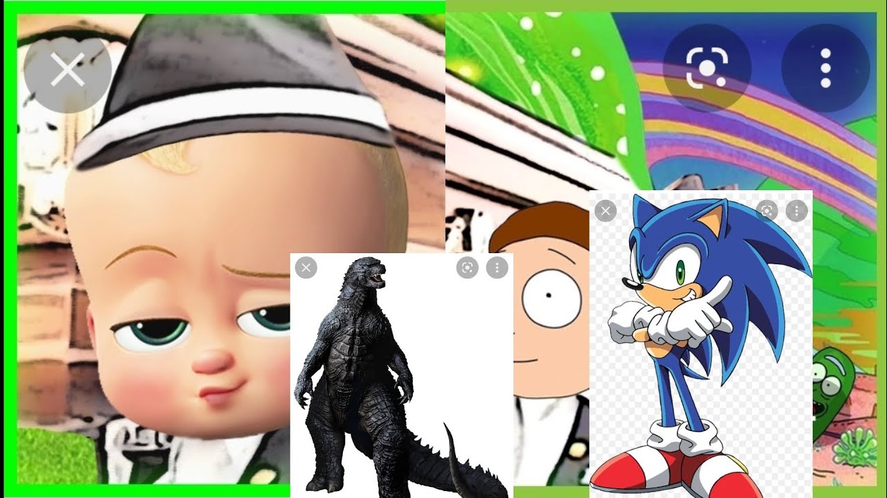 Ozyrys Sonic Boss Baby Godzilla And Rick And Morty Mashup (50,000 ...
