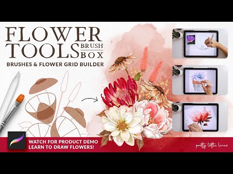 Flower Tools Brush Box, a Brush Add-On by Pretty Little Lines