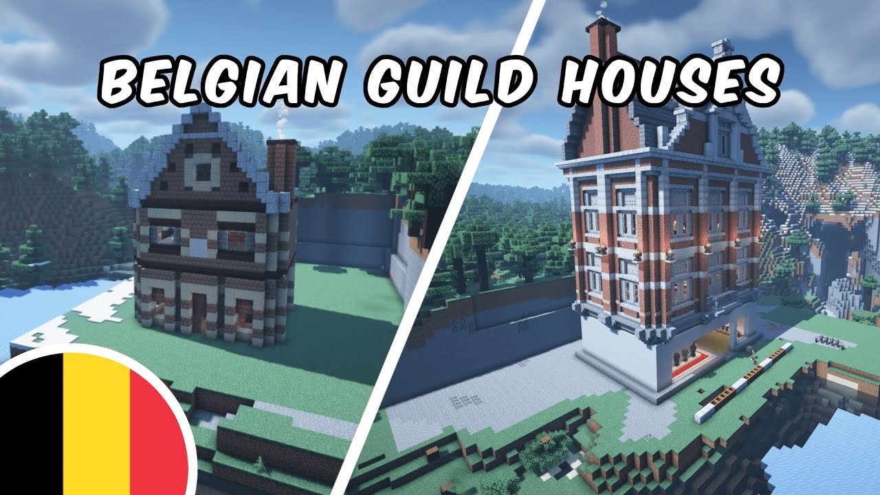 Belgian guild house, show YOUR riches! - Minecraft how to - YouTube