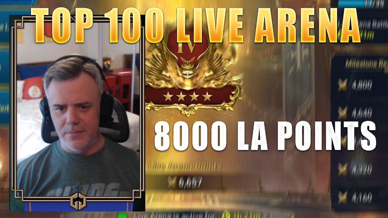 Top 100 Live Arena - 8000 Live Arena Points Reached || Raid: Shadow ...