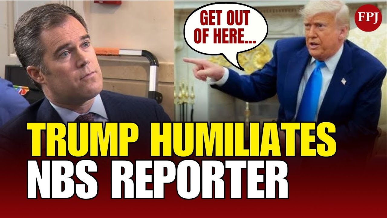 Trump SAVAGES NBC Reporter in Oval Office Confrontation - YouTube