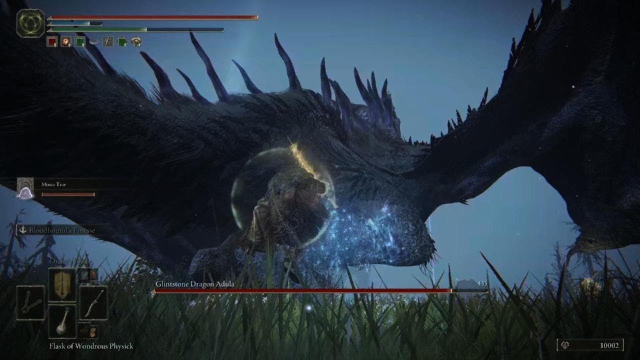 ELDEN RING Glinstone Dragon Adula Boss Fight - YouTube